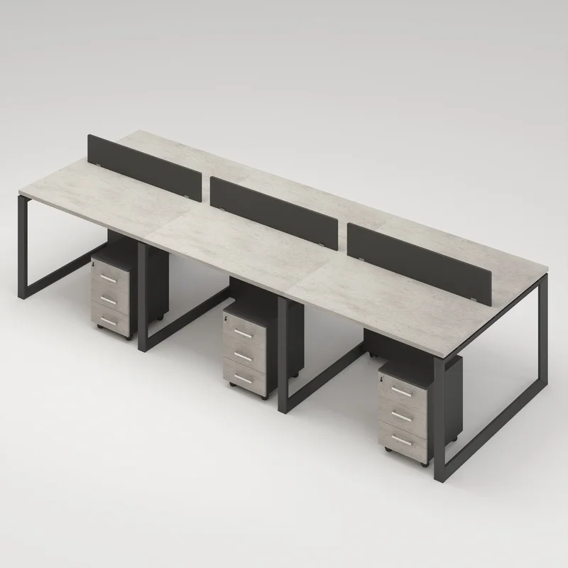 Ally Face to Face Workstation desks for 6 People