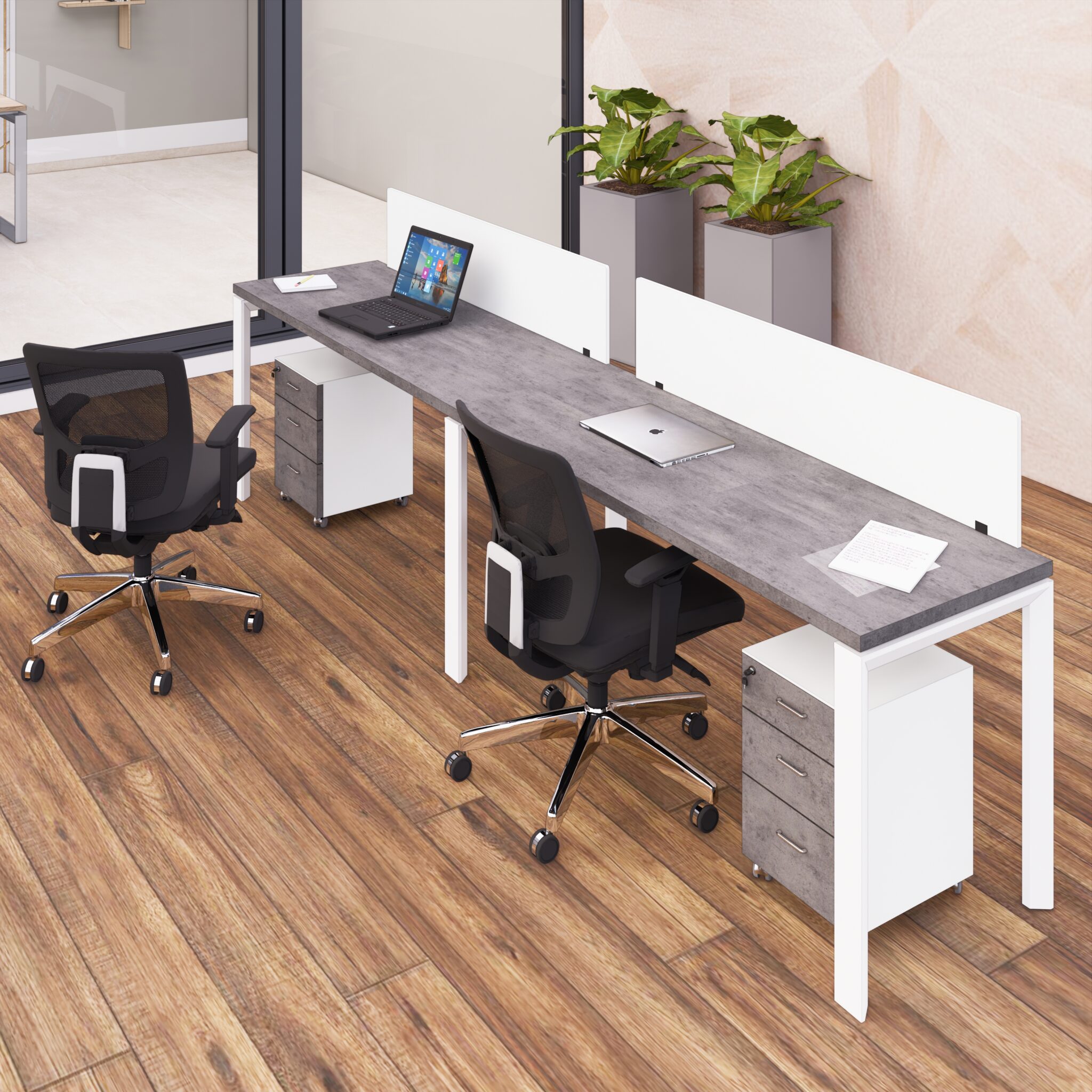 Max Workstation Desk side to side - Iconic Office Furniture