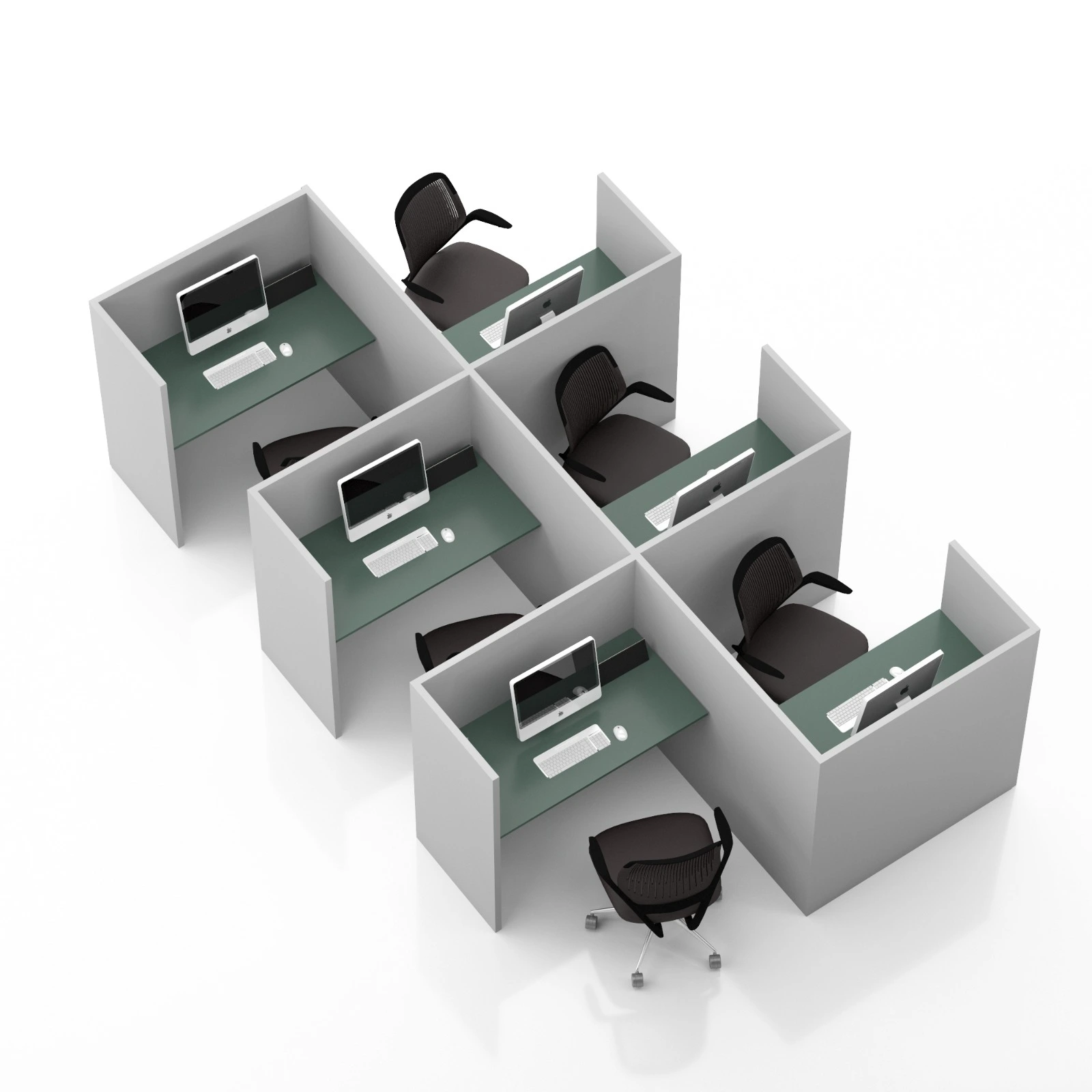 Cubical Workstation Desk - Iconic Office Furniture Dubai